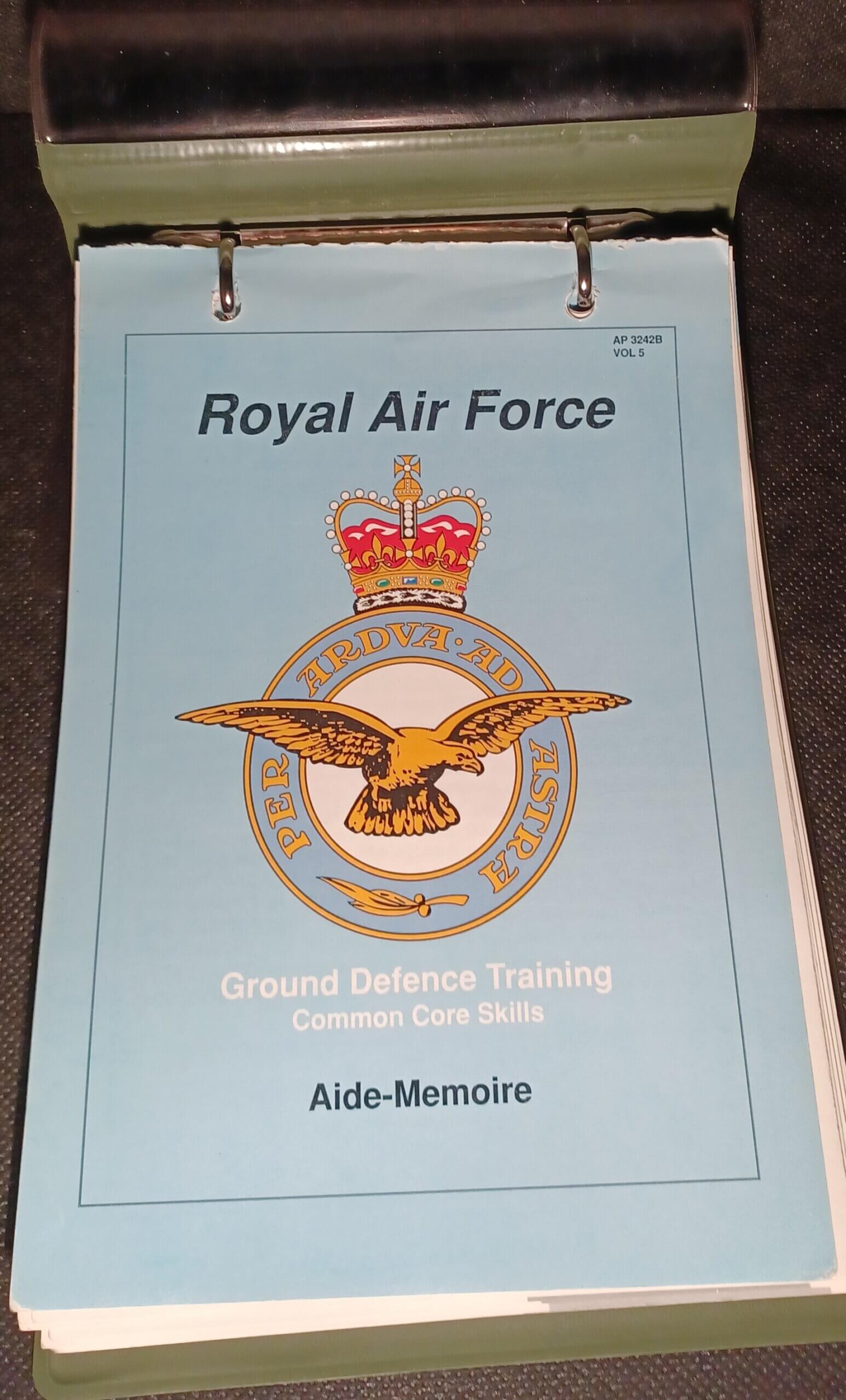 RAF Ground Defence Training Common Core Skills Aide-Memoire ⋆ TC Bazaar